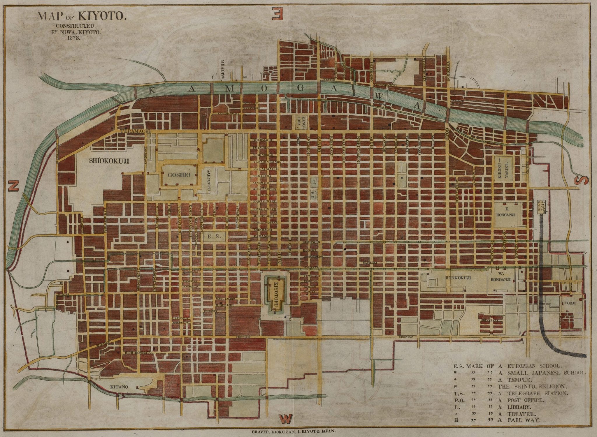 Kyoto - Kioto by Kakuma Yamamoto - CartaHistorica