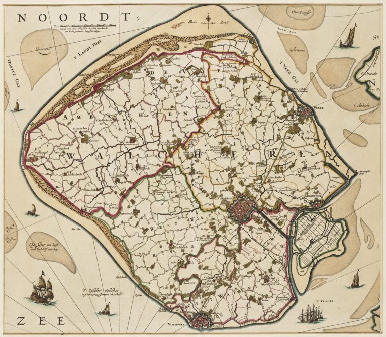 [Untitled] Walcheren in Zeeland by Visscher - CartaHistorica