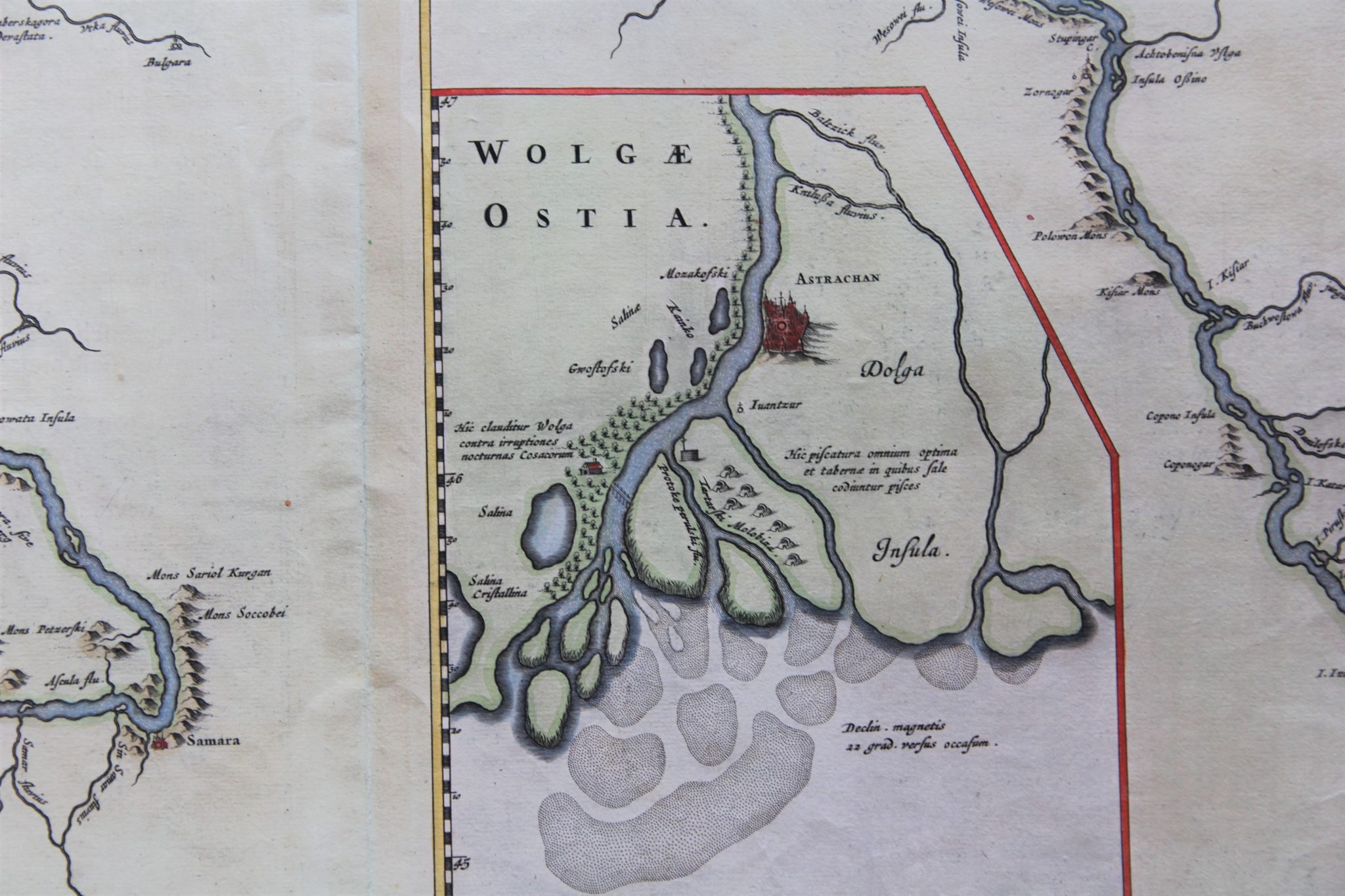 Volga River (Wolga) - Nova & Accurata Wolgae Fluminus... by Joan Blaeu ...