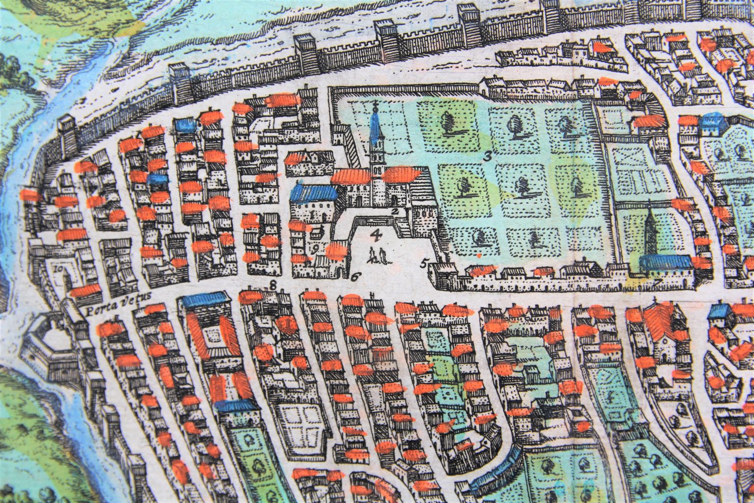 Caiazzo (Campania) by Braun and Hogenberg, 1598 (Civitates Orbis ...