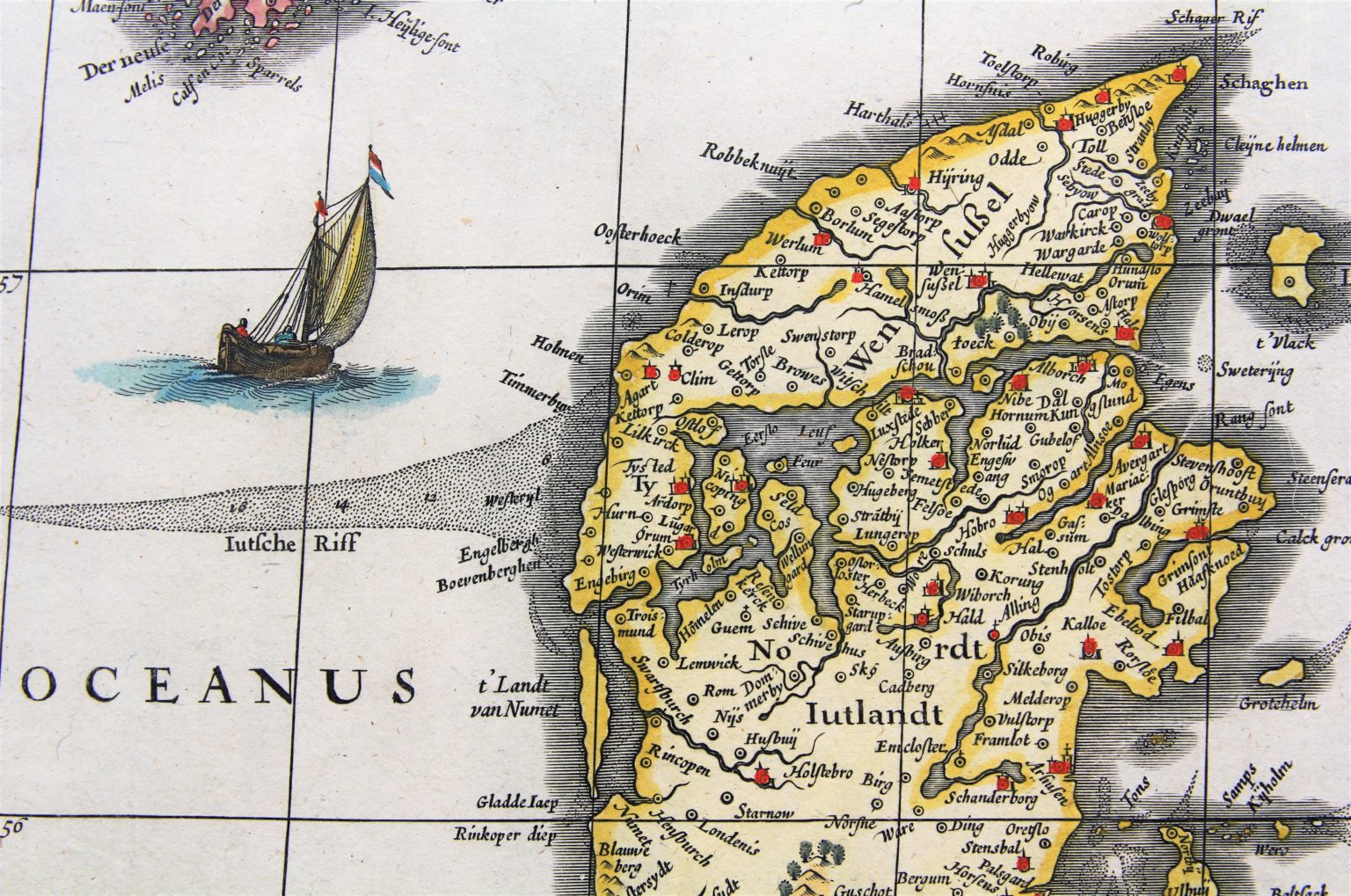 Denmark - Daniae Regni Typum 1630 by C. J. Visscher - CartaHistorica