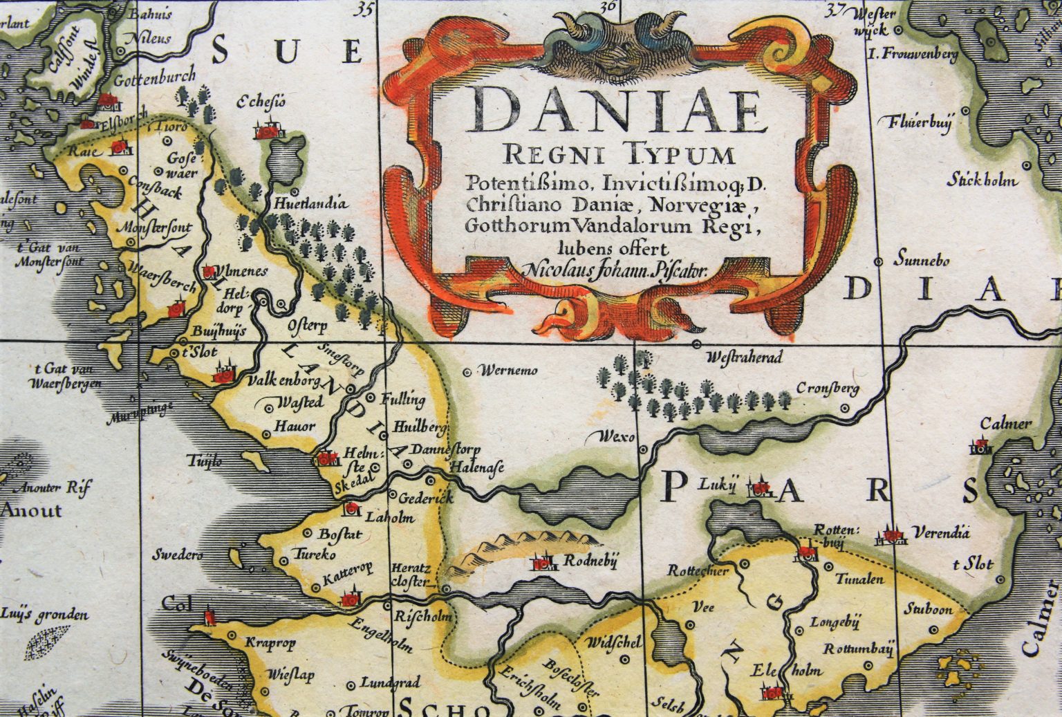 Denmark - Daniae Regni Typum 1630 by C. J. Visscher - CartaHistorica