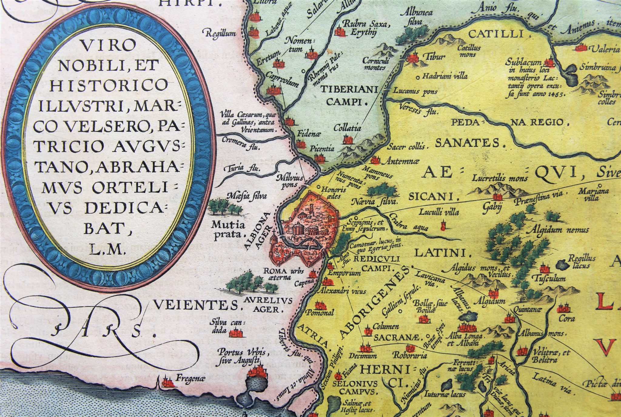 Ancient Lazio (with Rome and Portus) - Latium by Ortelius 5Theatrum ...