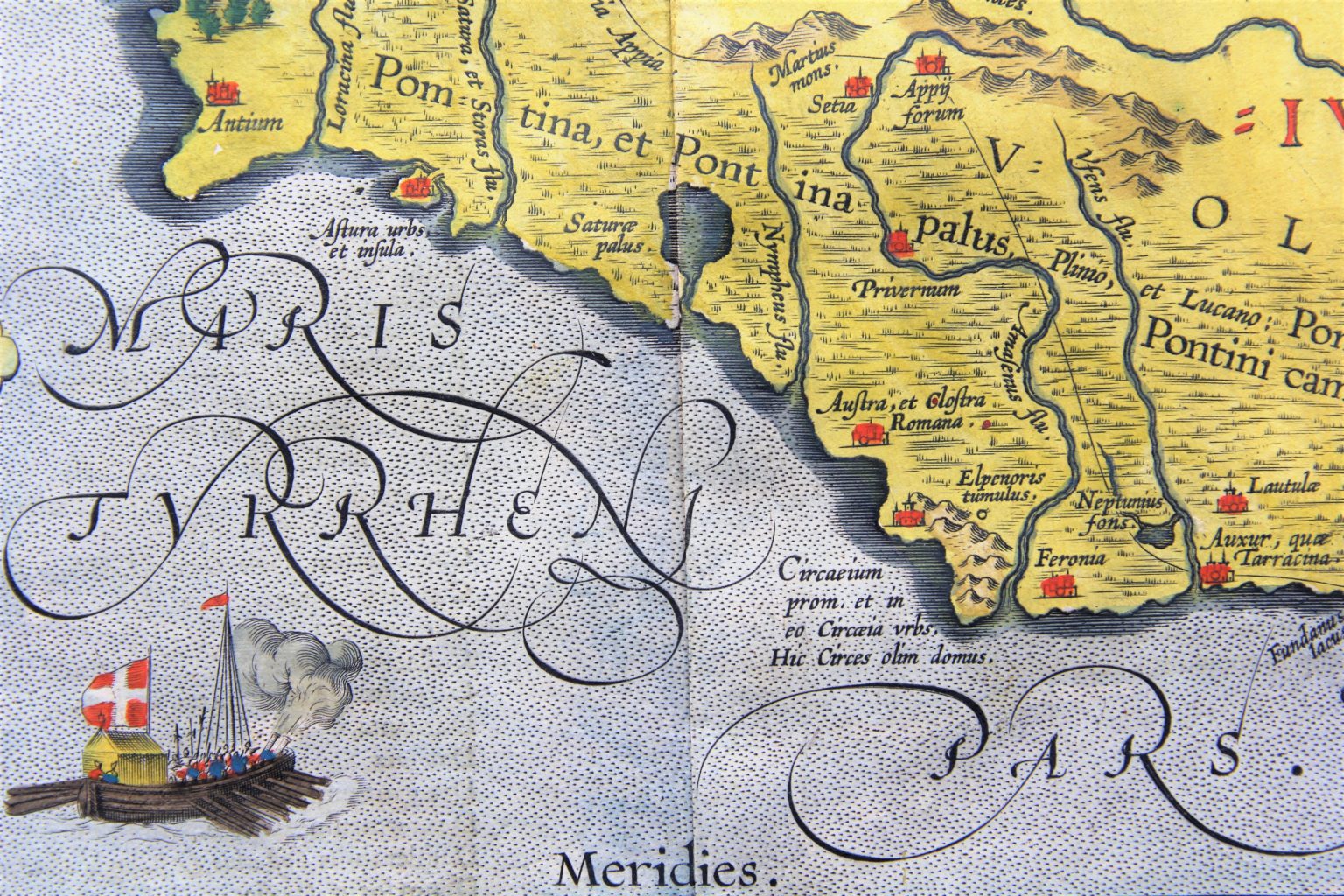 Ancient Lazio (with Rome and Portus) - Latium by Ortelius 5Theatrum ...