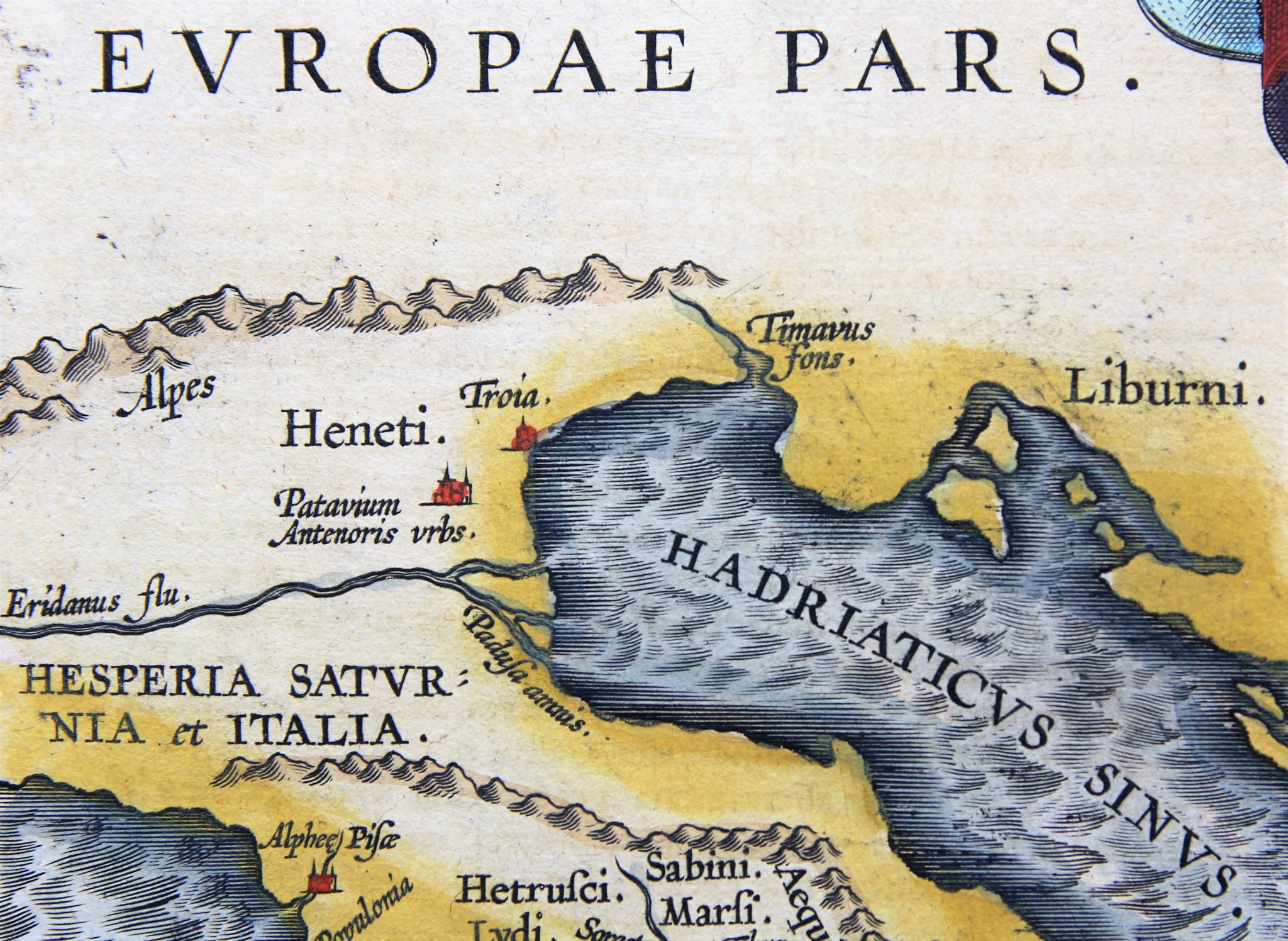Aeneas' Travels - Aeneae Troiani Navigatio by Abraham Ortelius ...