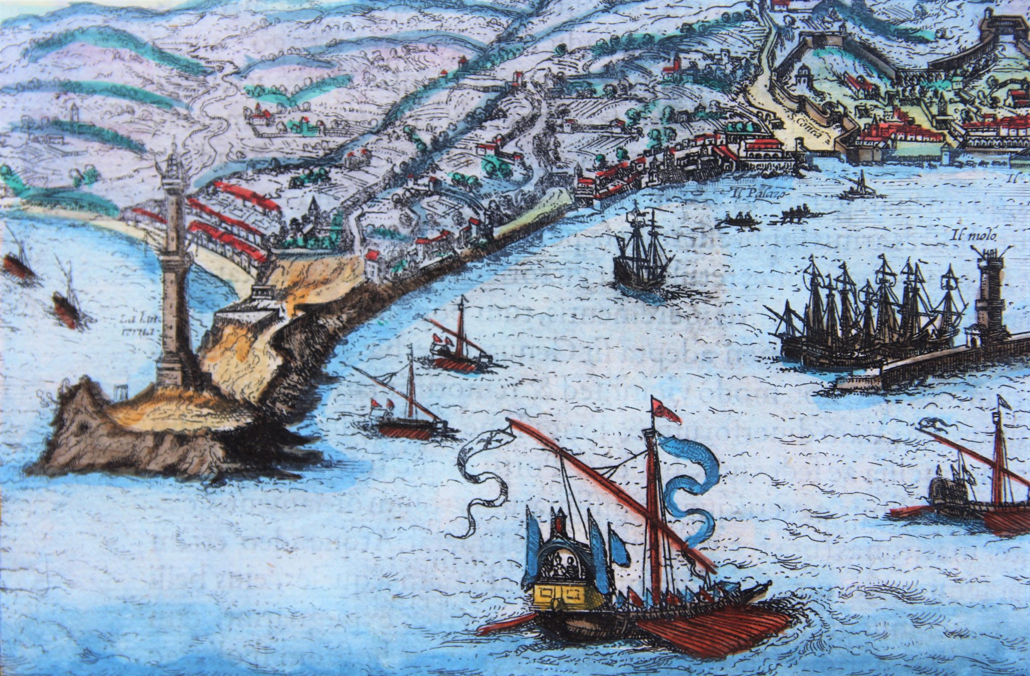 Genoa and Florence by Braun and Hogenberg - CartaHistorica