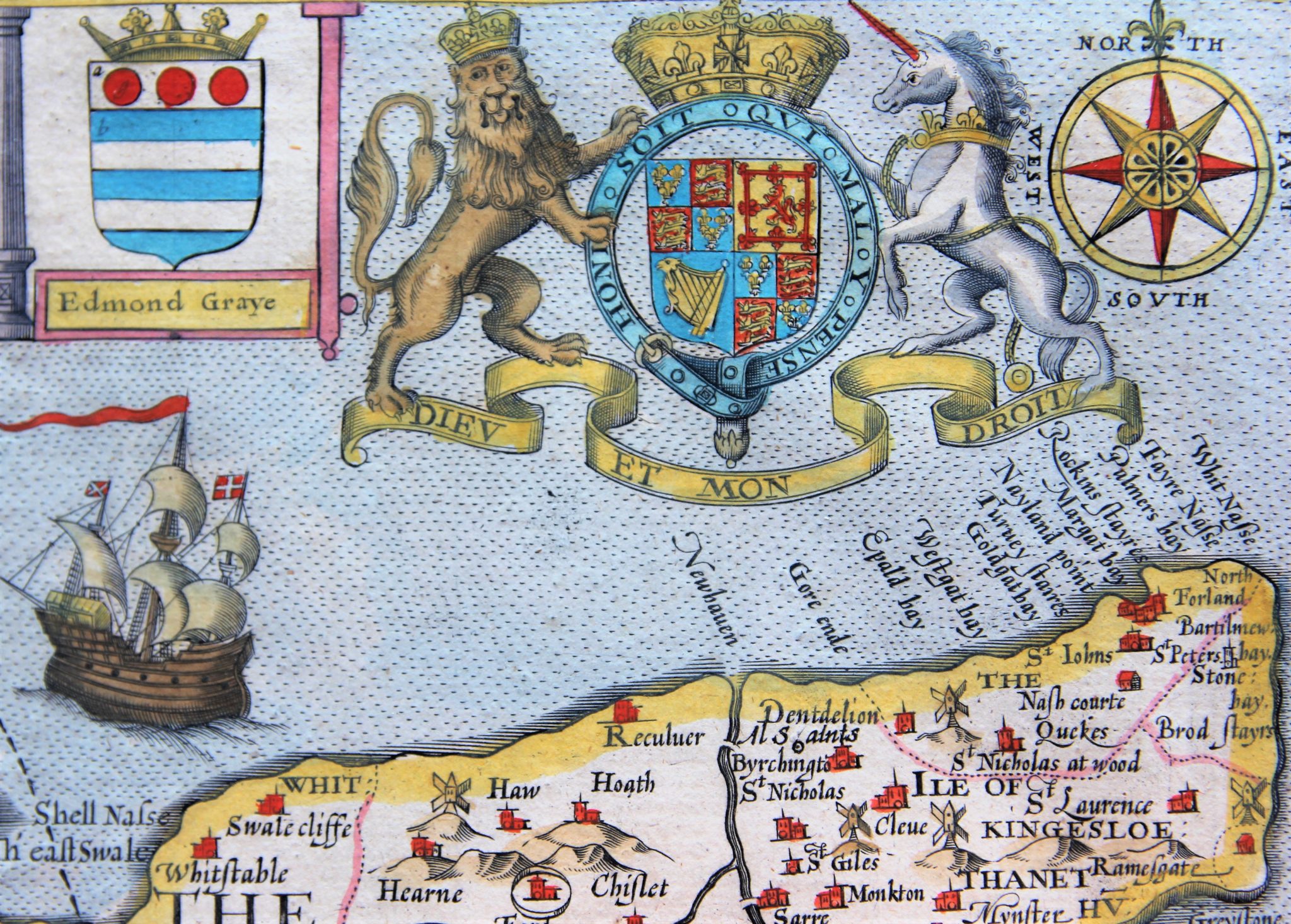 Kent - Kent with her Cities and Earles Described and Observed by John ...