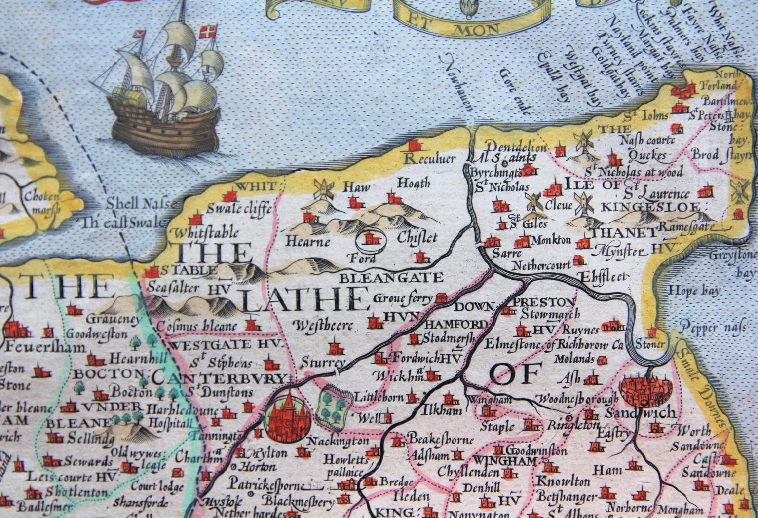 Kent - Kent with her Cities and Earles Described and Observed by John ...