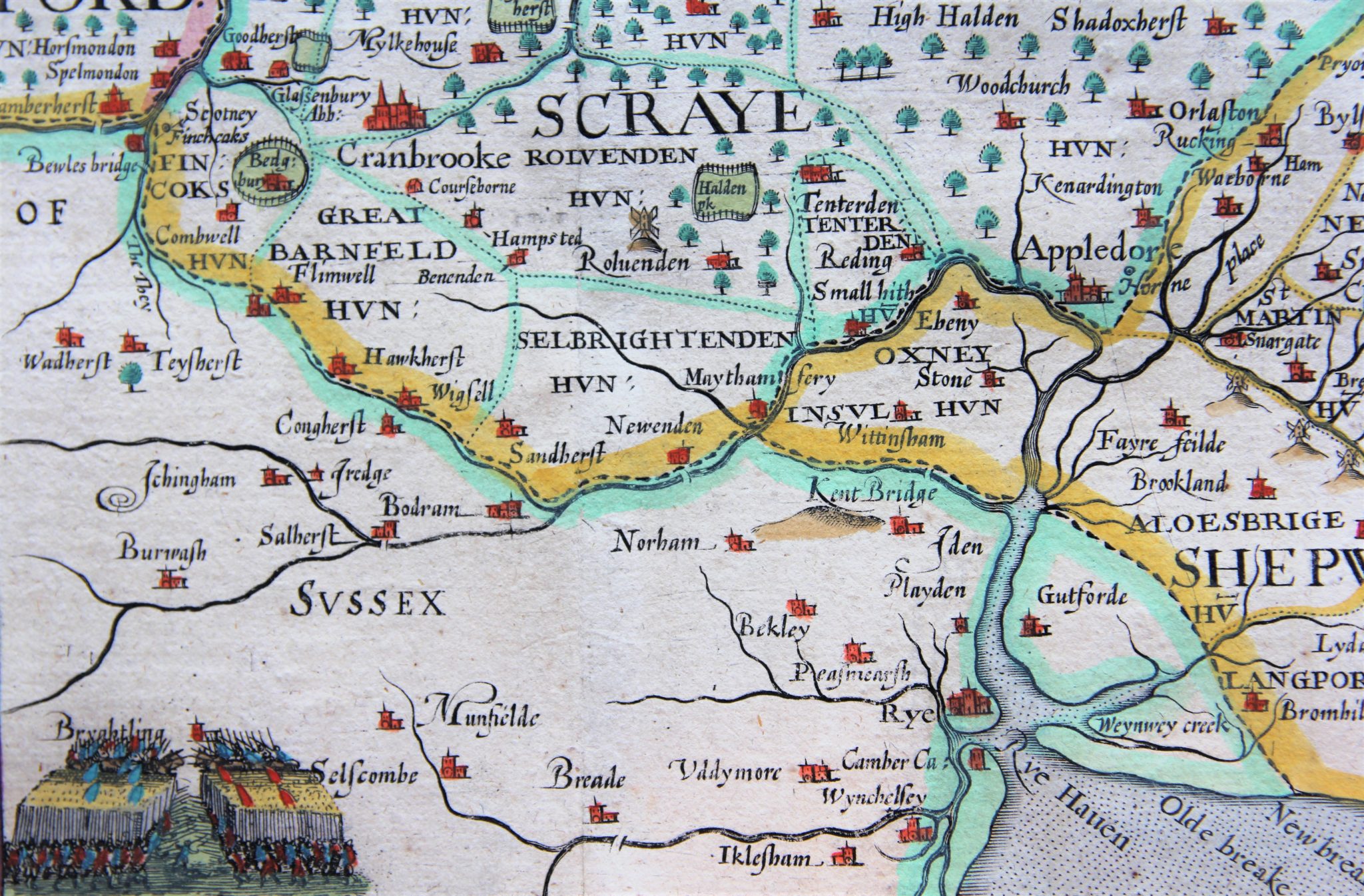 Kent - Kent with her Cities and Earles Described and Observed by John ...