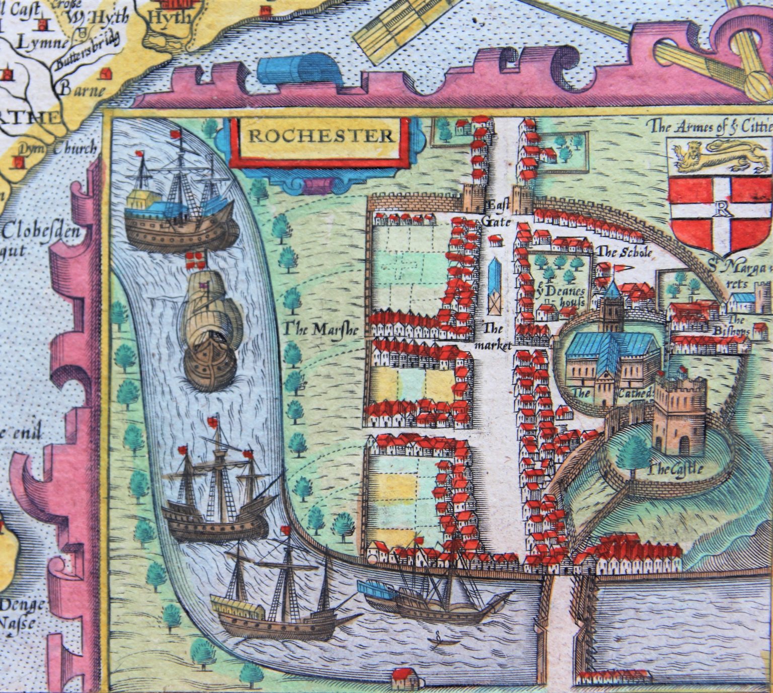 Kent - Kent with her Cities and Earles Described and Observed by John ...