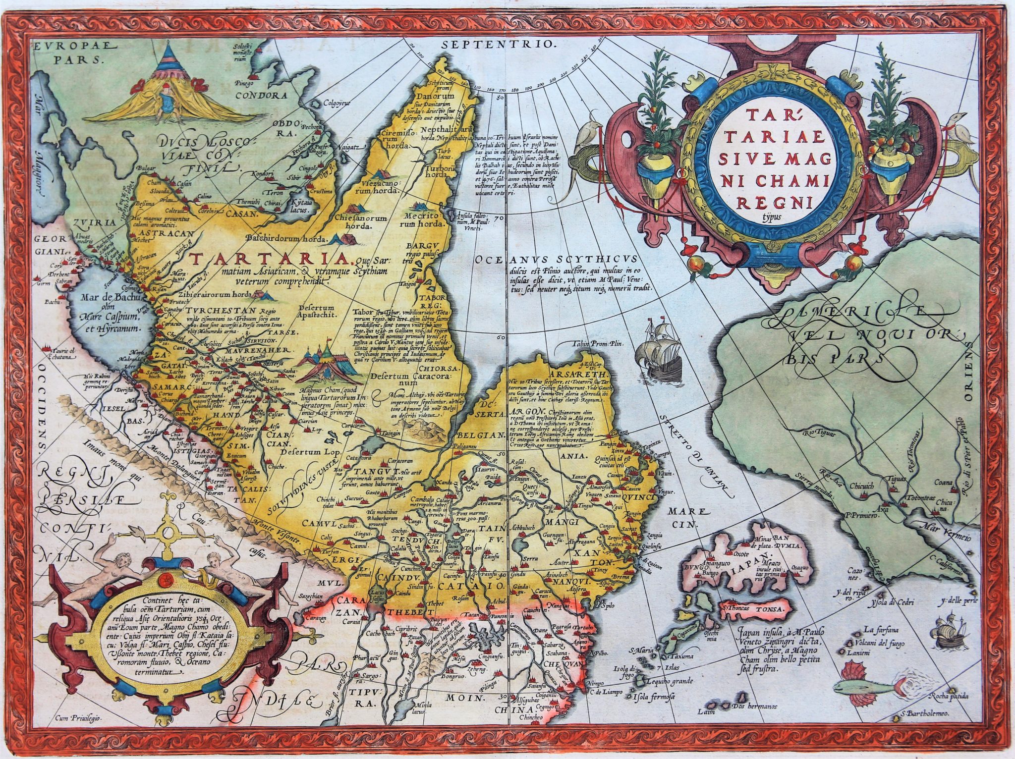 Tartary - Tartariae sive Magni Chami regni by Ortelius- CartaHistorica