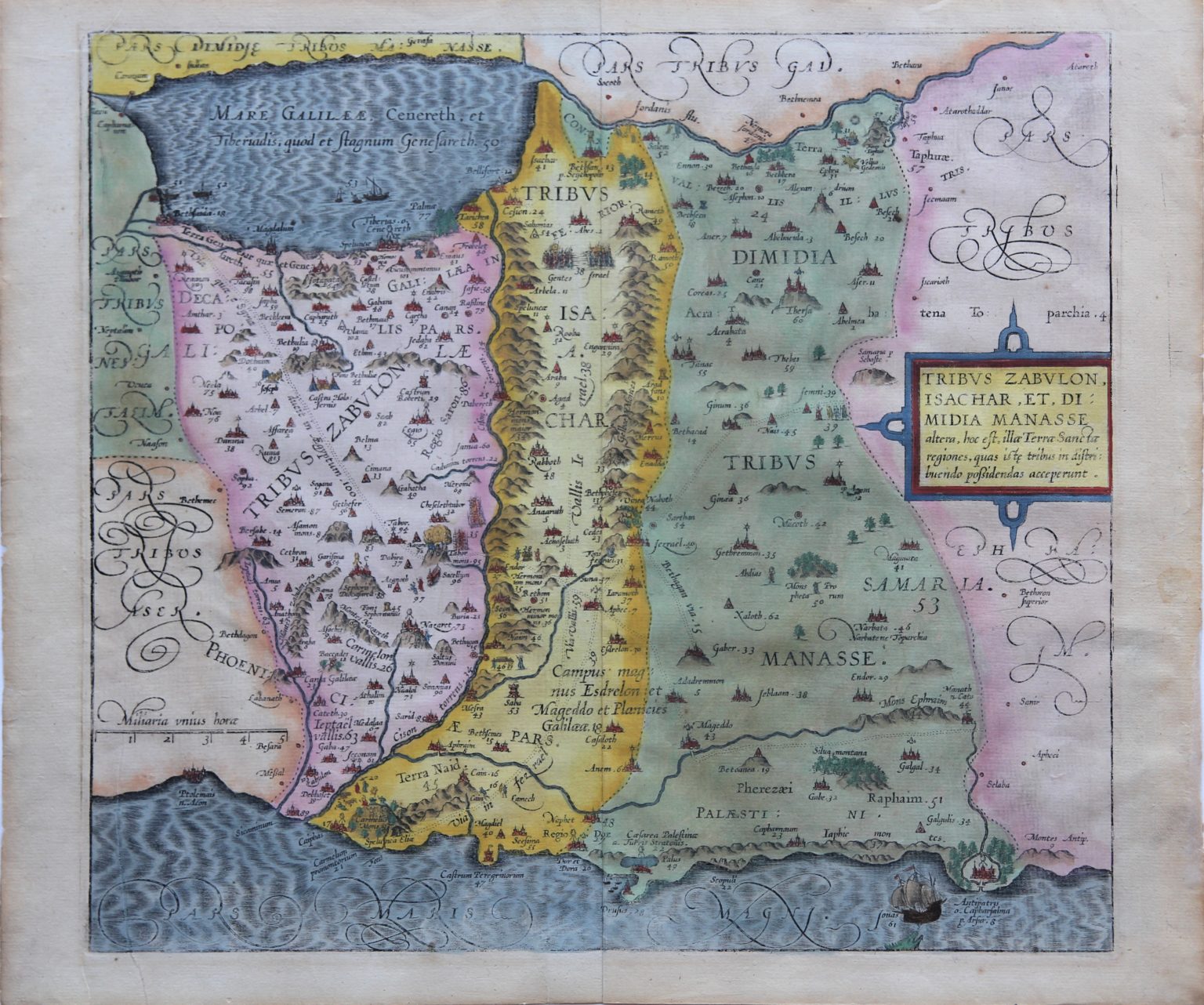 Holy Land (part of) - Tribus Zablon, Ischar et diminia Manasse by ...