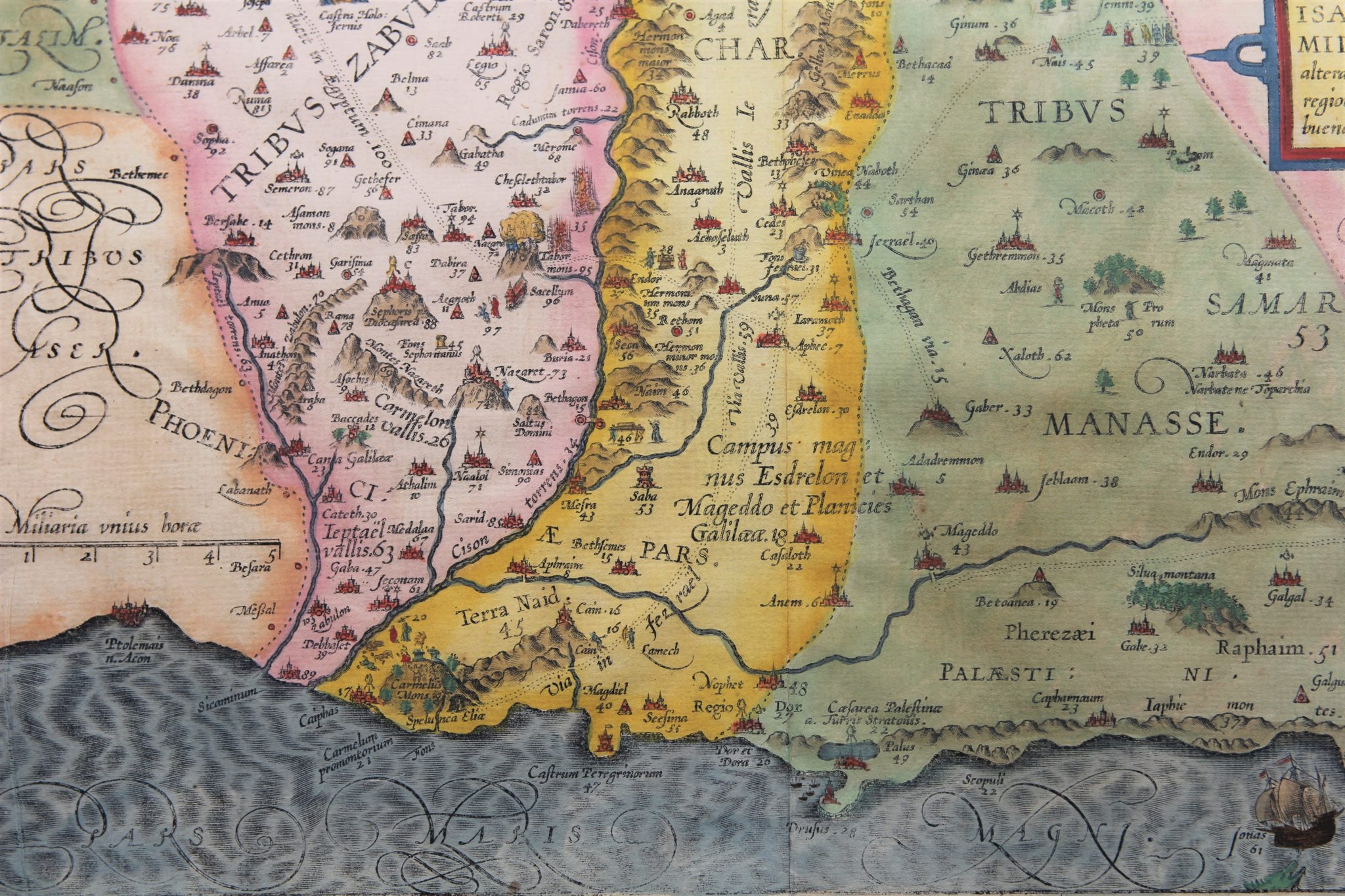 Holy Land (part of) - Tribus Zablon, Ischar et diminia Manasse by ...