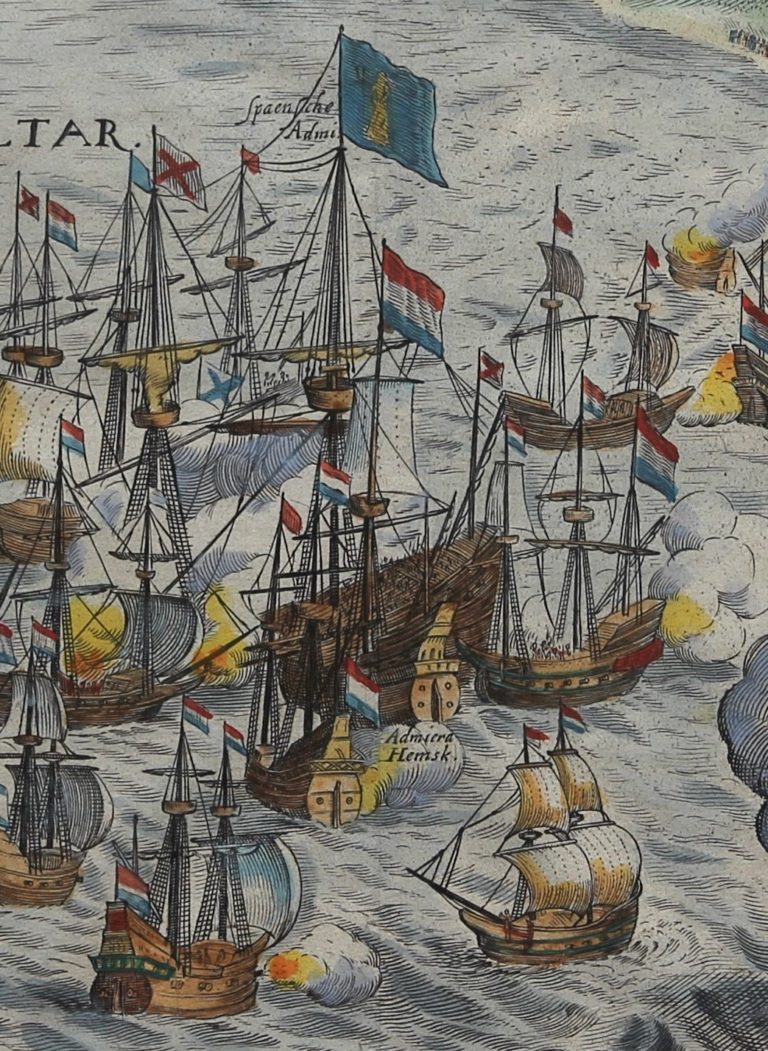Gibraltar (battle 1607) by Orlers and van Haestens - CartaHistorica