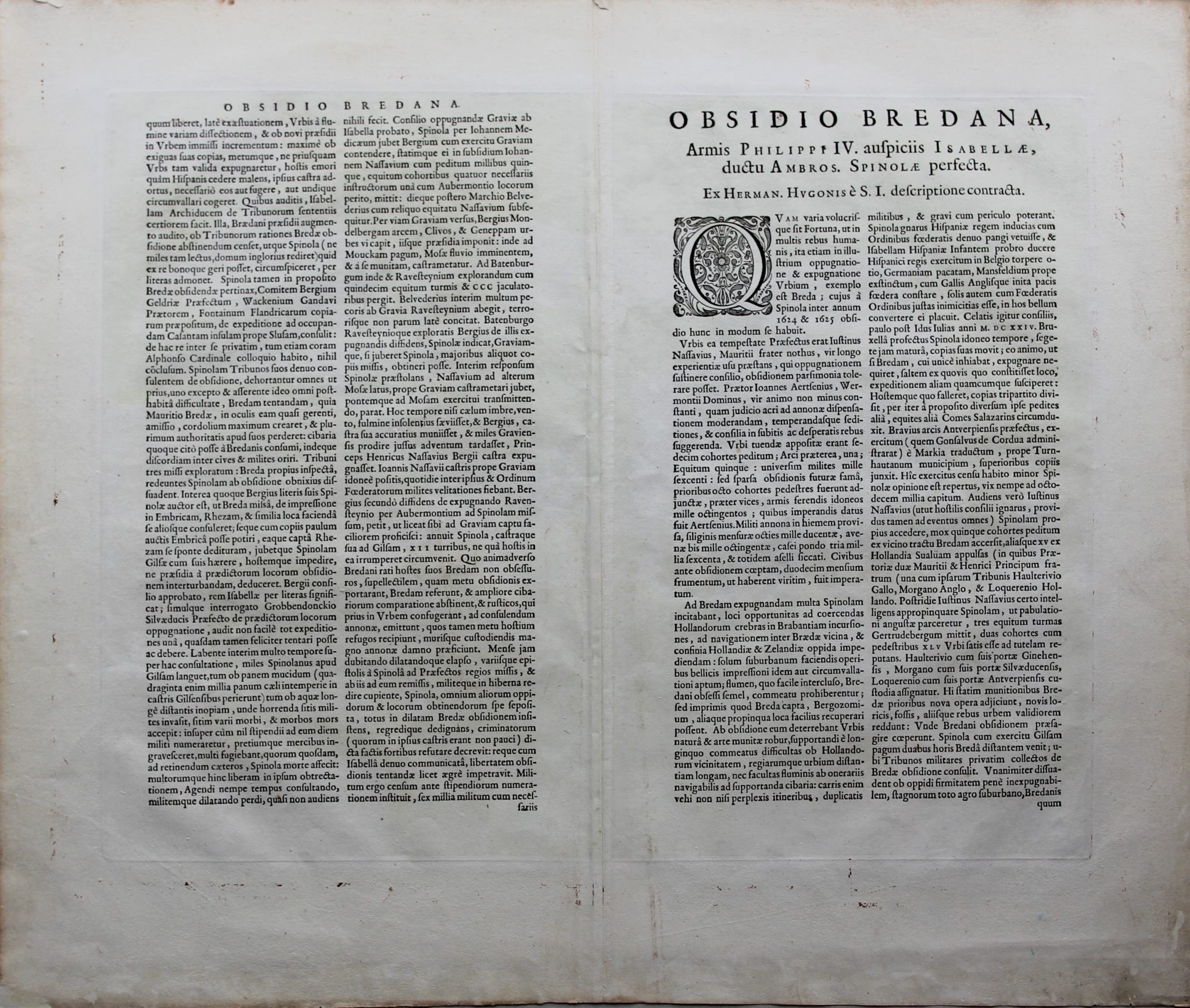 Breda (siege in 1624-1625) by Joan Blaeu, 1649 - CartaHistorica