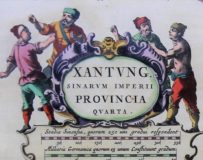 Stunning China cartouches of the Atlas Maior - CartaHistorica