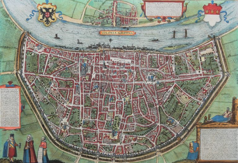 Köln or Cologne by Braun and Hogenberg - CartaHistorica