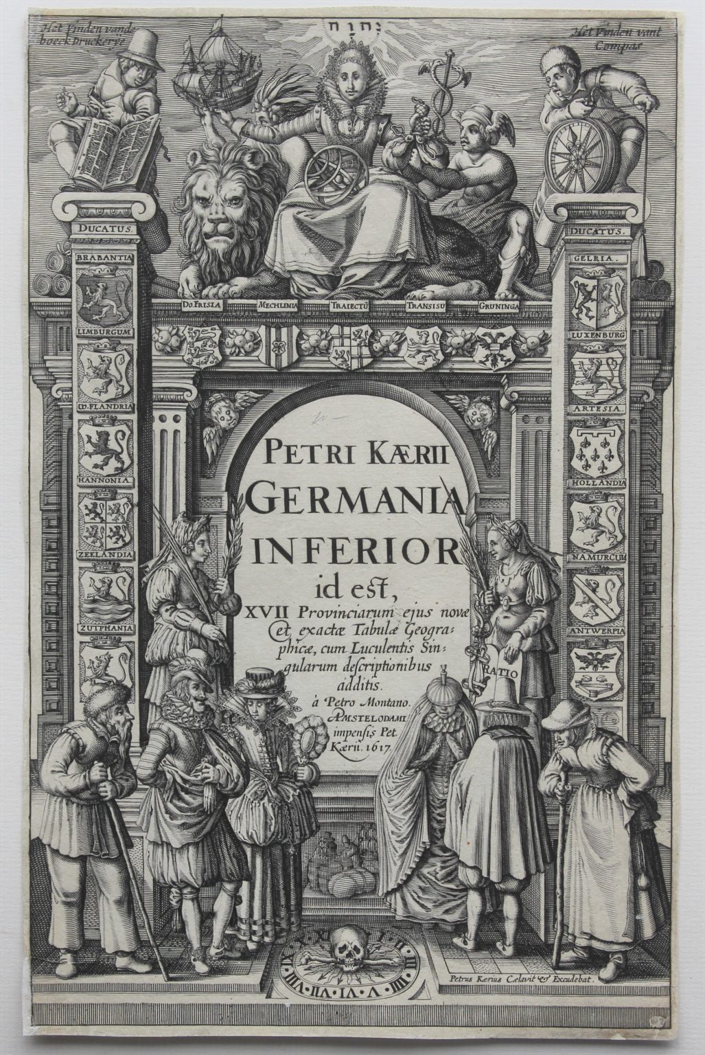 Title page of Germania Inferior by Kaerius - CartaHistorica