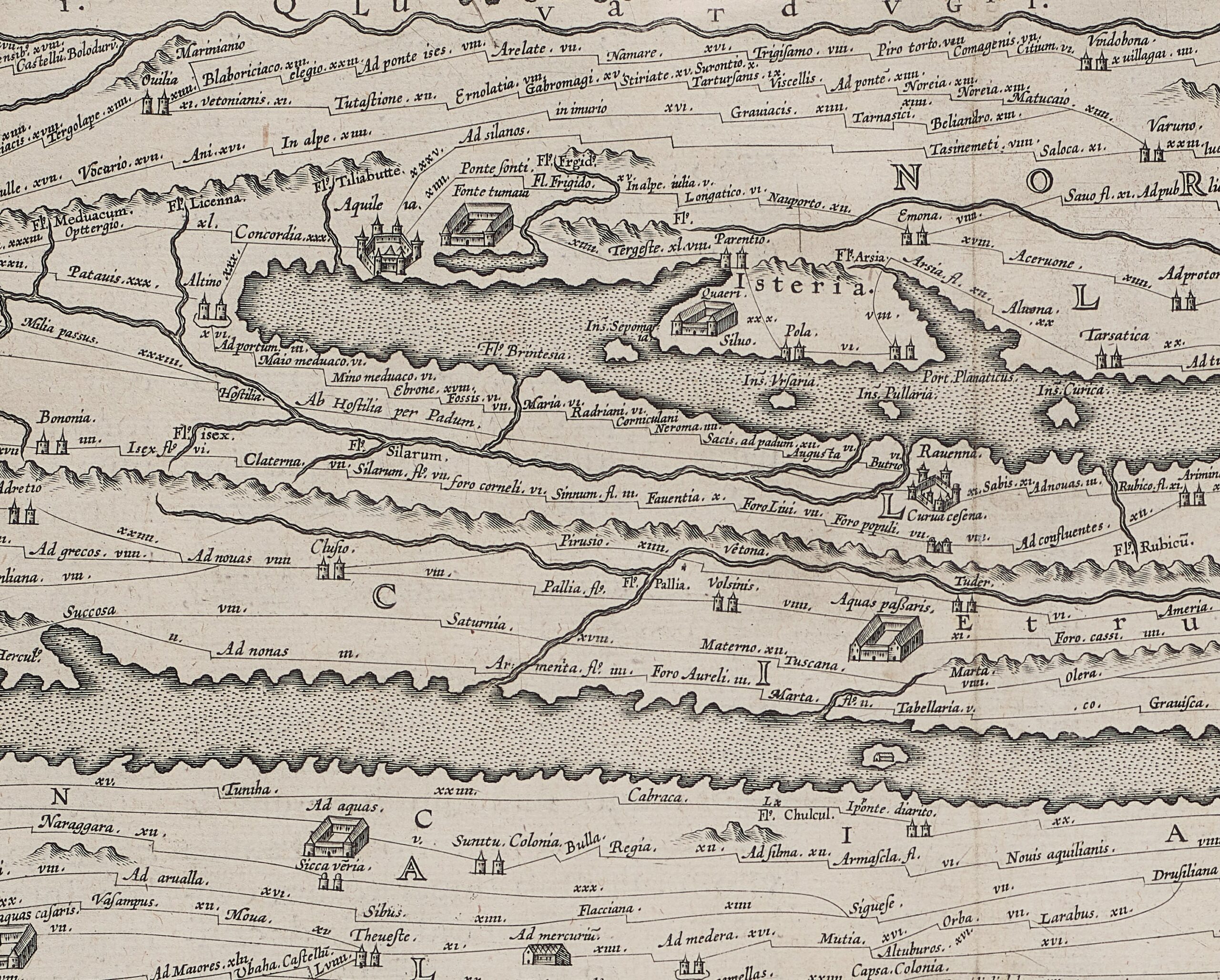 ORTELIUS'S PEUTINGER MAPS - CartaHistorica